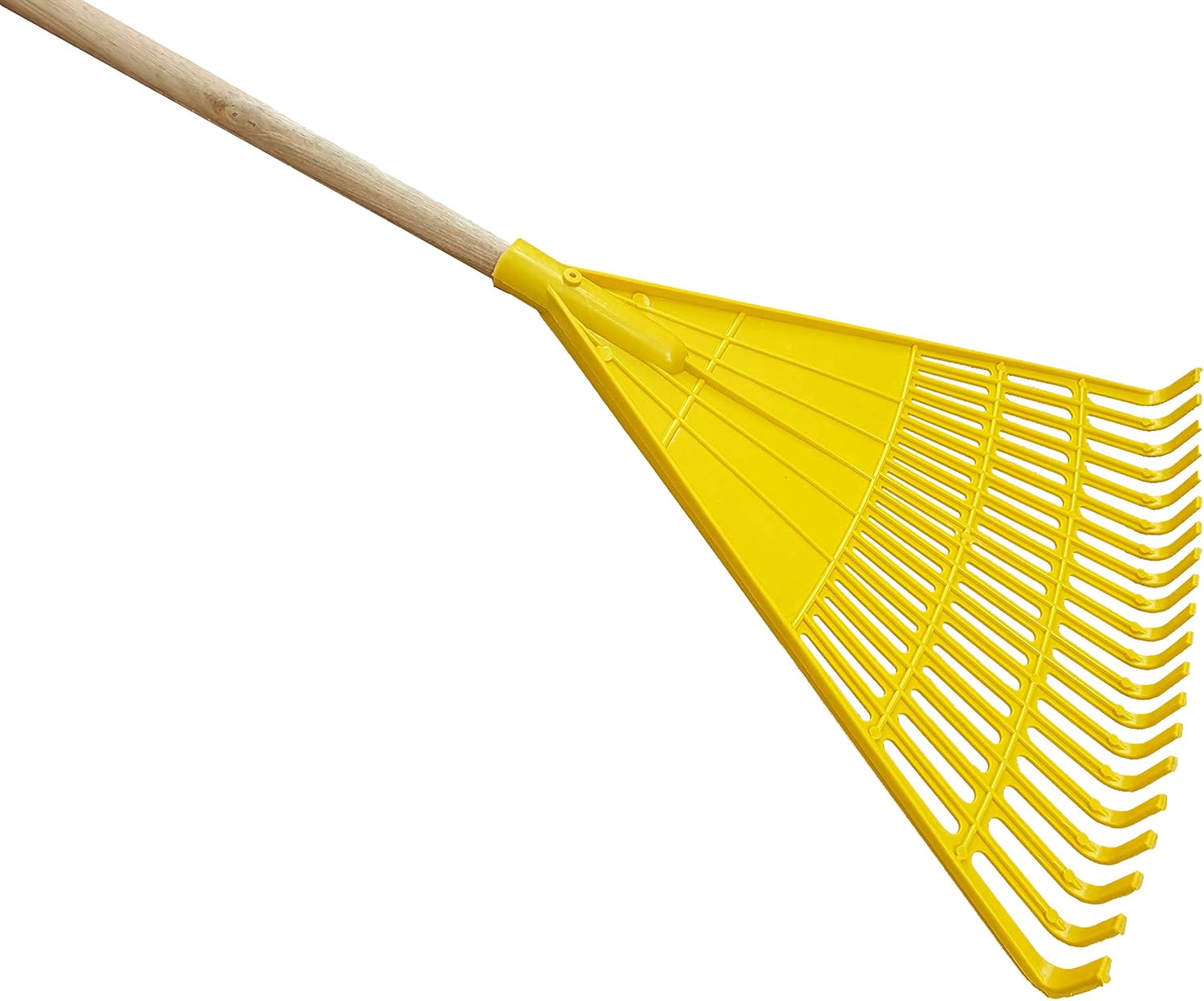 Garden leaf Rake PVC/Wooden Handle 20 teeth Garden Factory – egardenkart